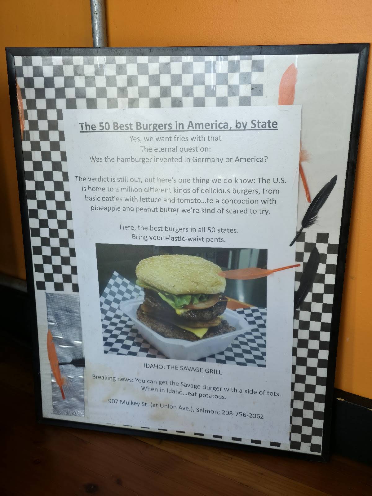 Menu at The Savage Grill restaurant, Salmon