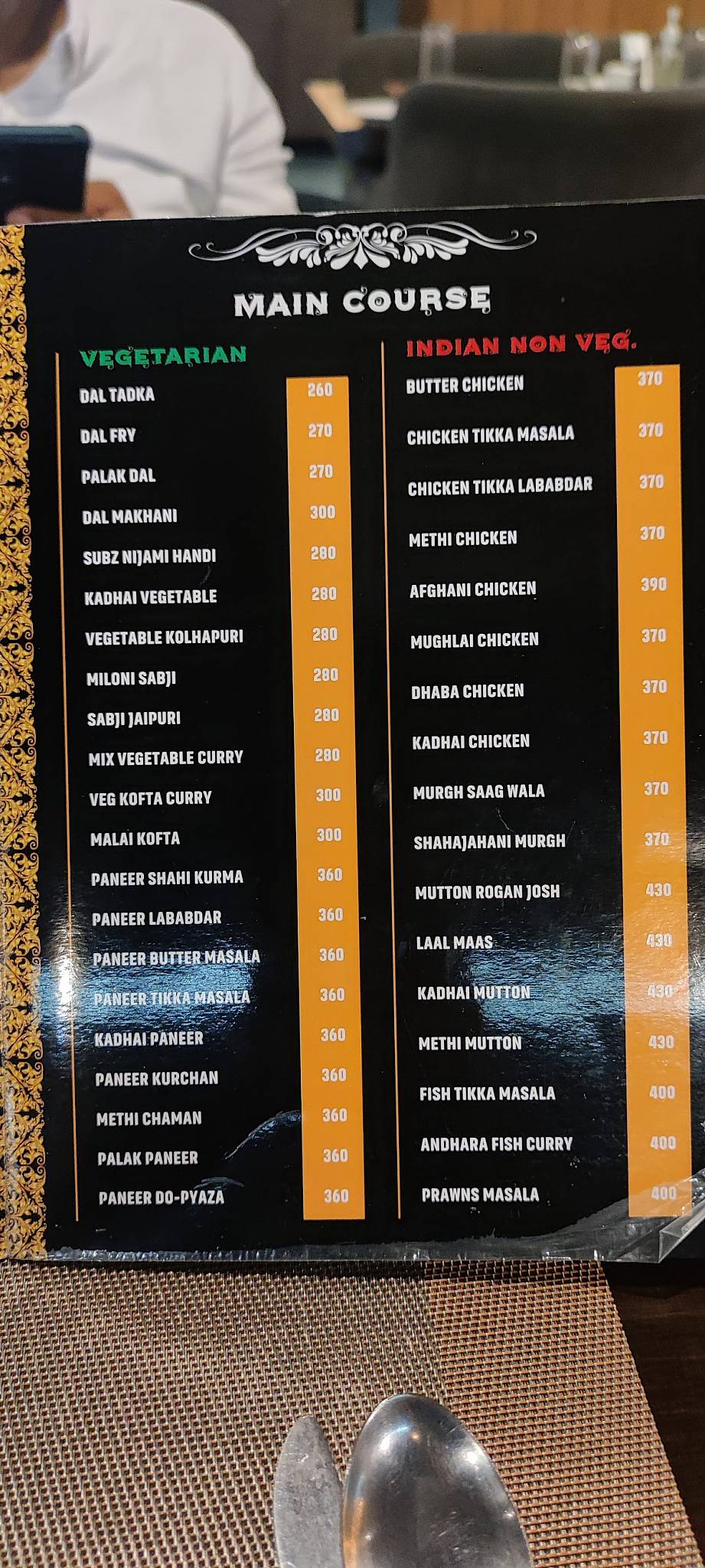 Menu at The Scam Bar & Kitchen, India, 4th Floor