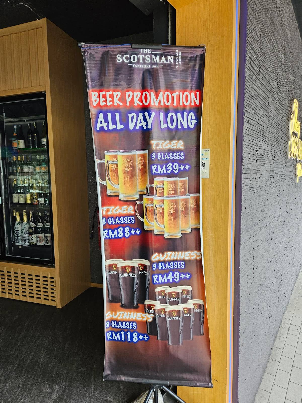 Menu at The Scotsman Yakitori Bar, Petaling Jaya, 9G