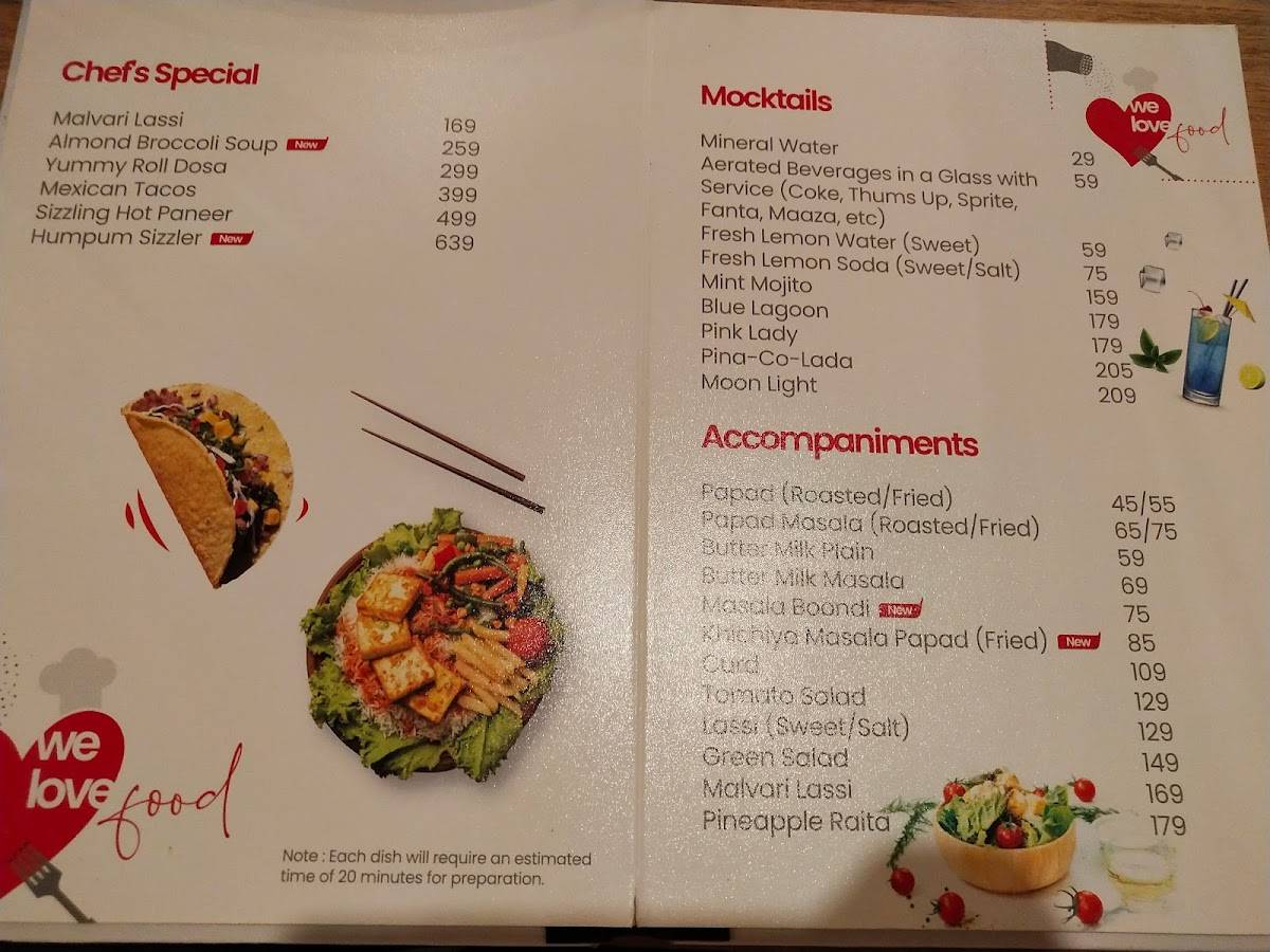 Menu at The Second Wife Restro and Cafe, Rajkot
