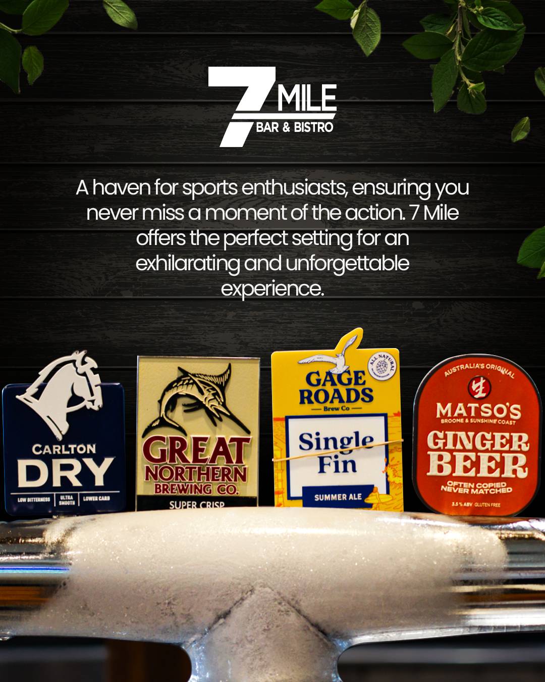 Menu at The Seven Mile Bar & Bistro, Balcatta