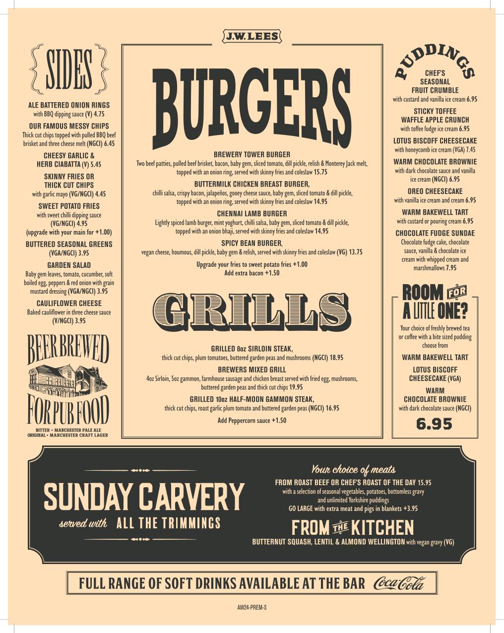 Menu at The Sheldon Arms pub & bar, Manchester
