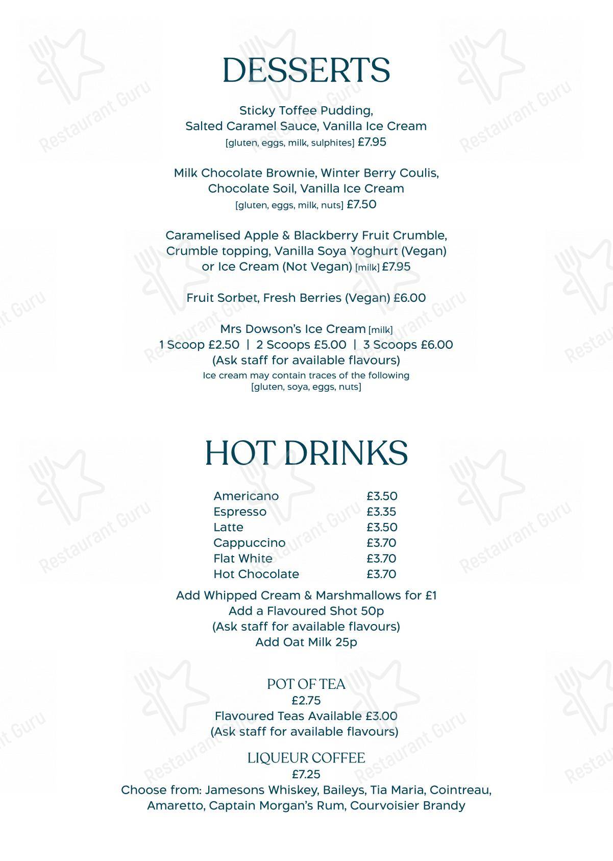 Menu at The Ship at Lathom pub & bar, Ormskirk