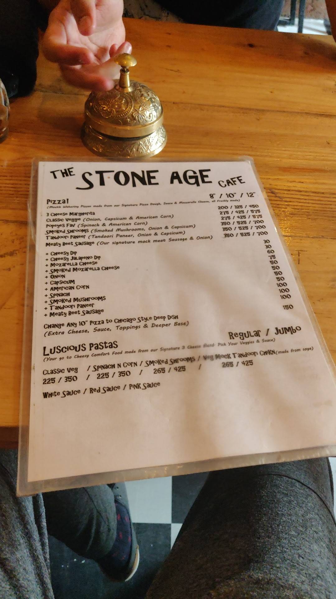 Menu at The Stone Age Cafe, Navi Mumbai