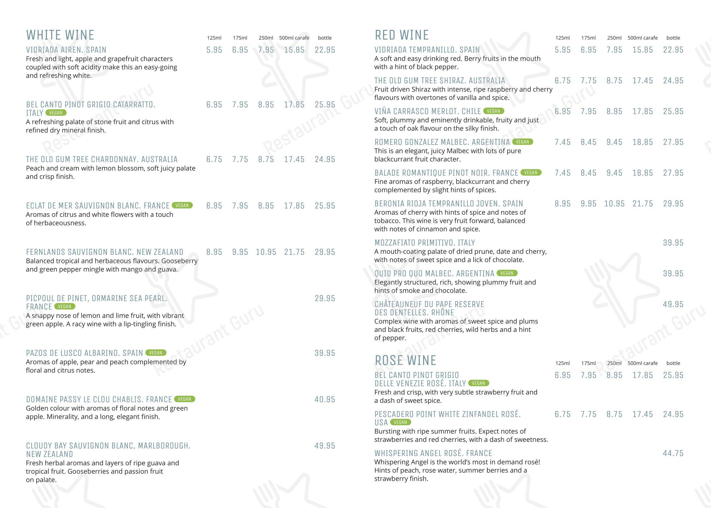 Menu at The Swan pub & bar, Ipswich, Westerfield Rd