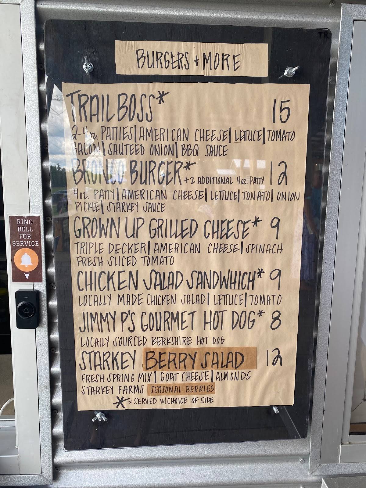 Carta del pub y bar The Trough, Trinity