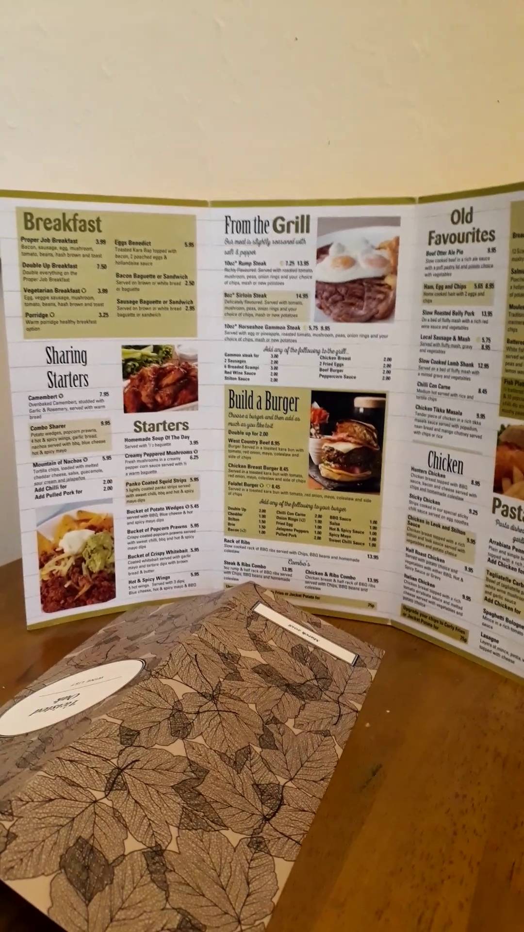 Menu at The Twisted Oak pub & bar, Exeter