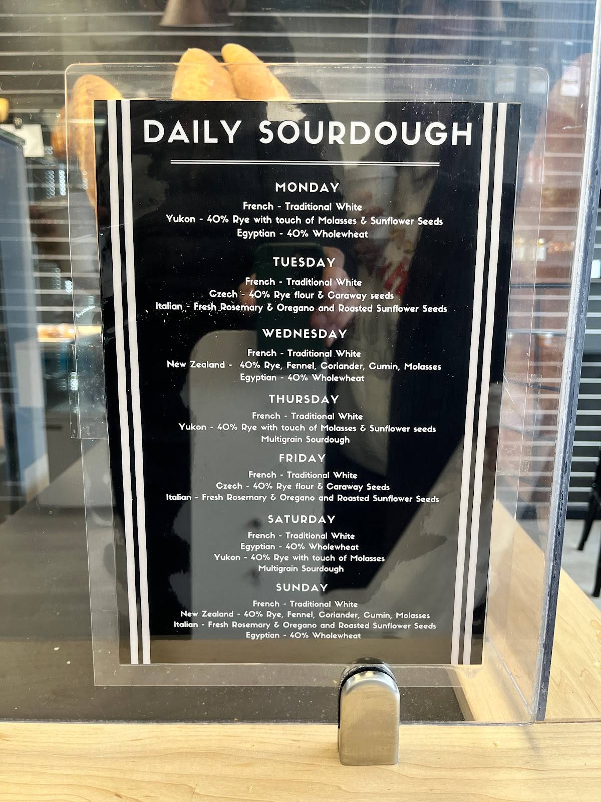 Menu at The Uprising Bake Shop + Espresso Bar, Banff