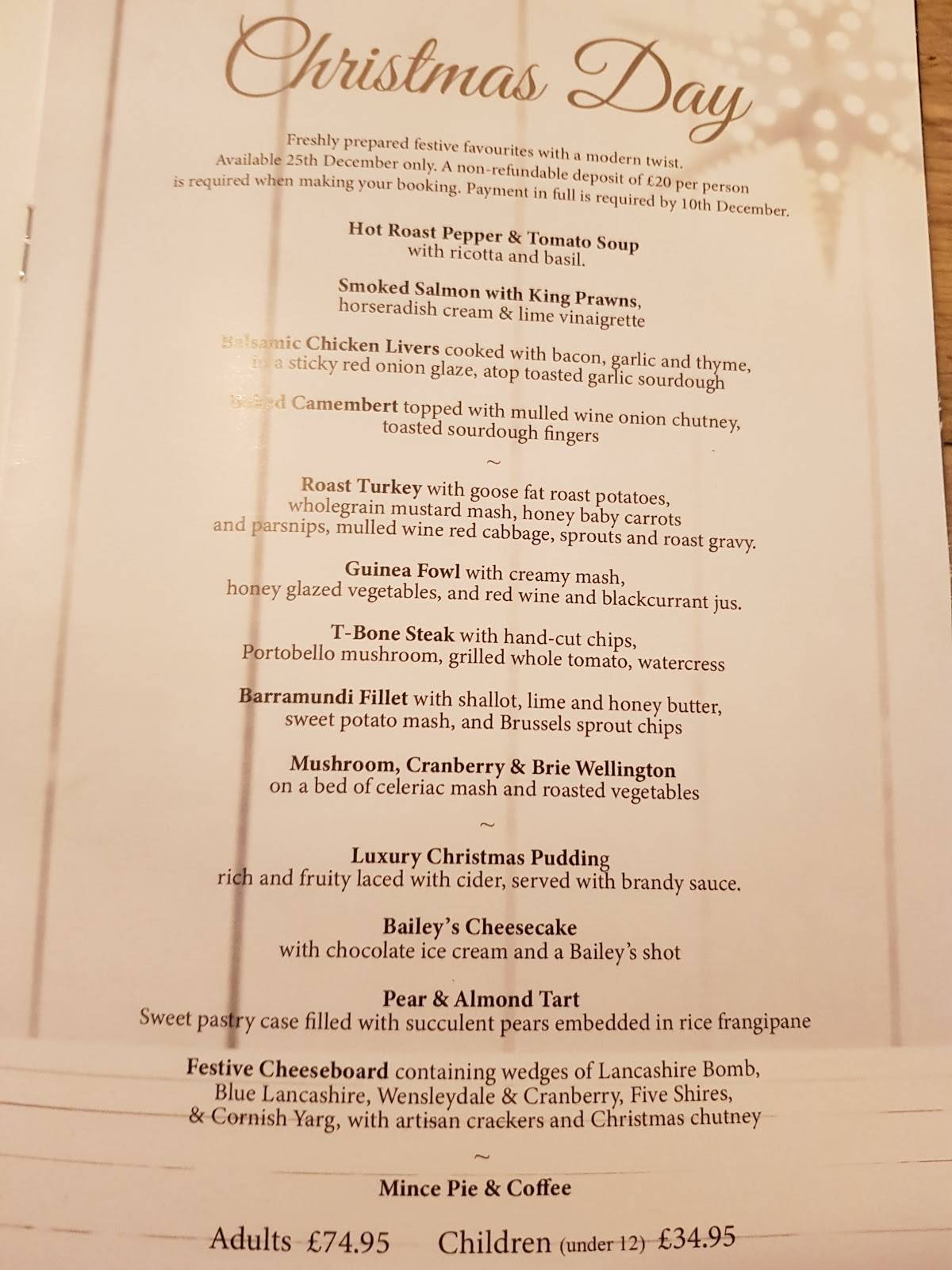 Menu at The Walton Arms, Altham pub & bar, Accrington, Burnley Rd