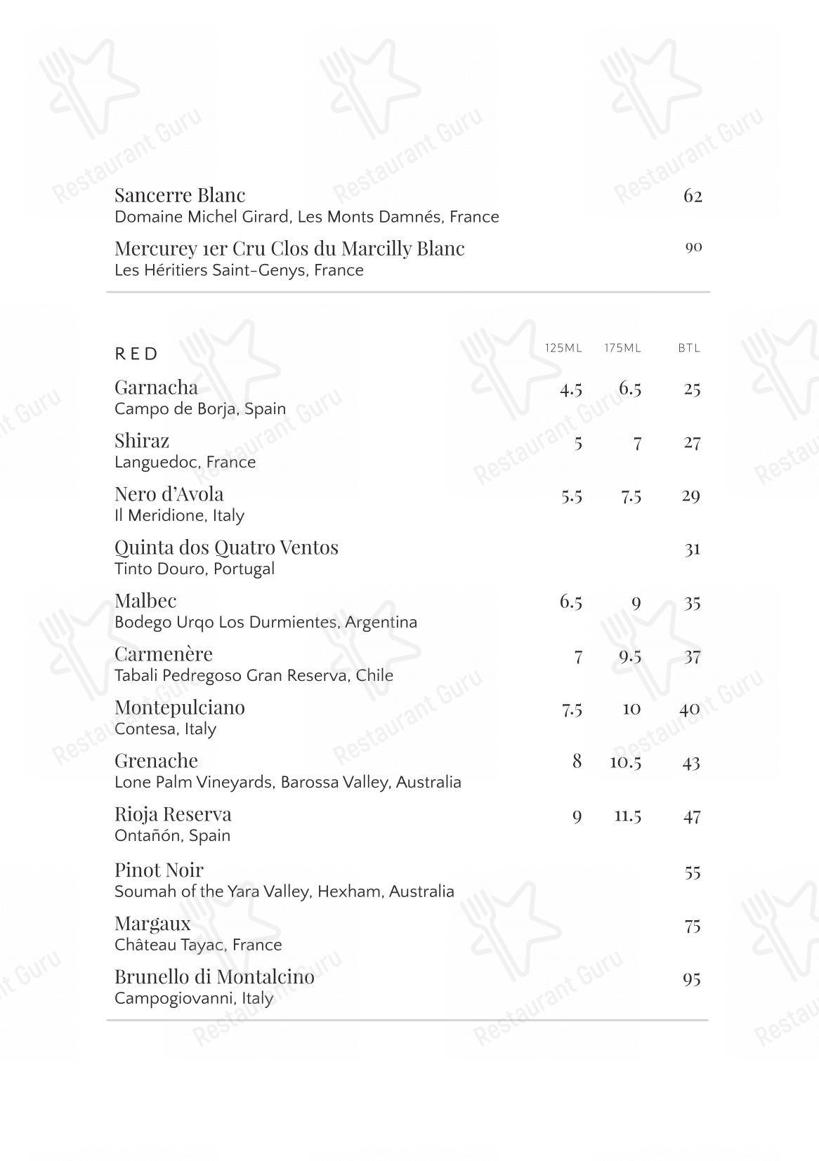 Menu at The White Horse in Churton pub & bar, Holt, Chester Rd