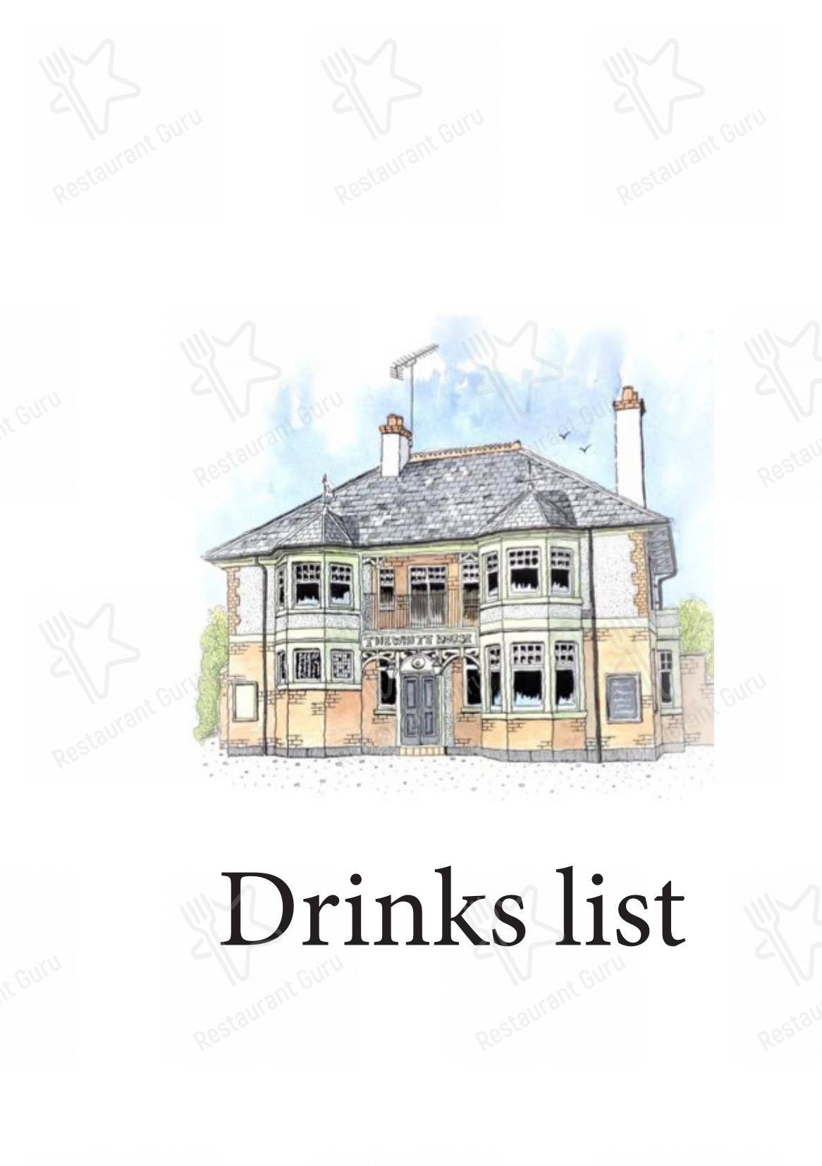 Menu at The White Horse in Churton pub & bar, Holt, Chester Rd