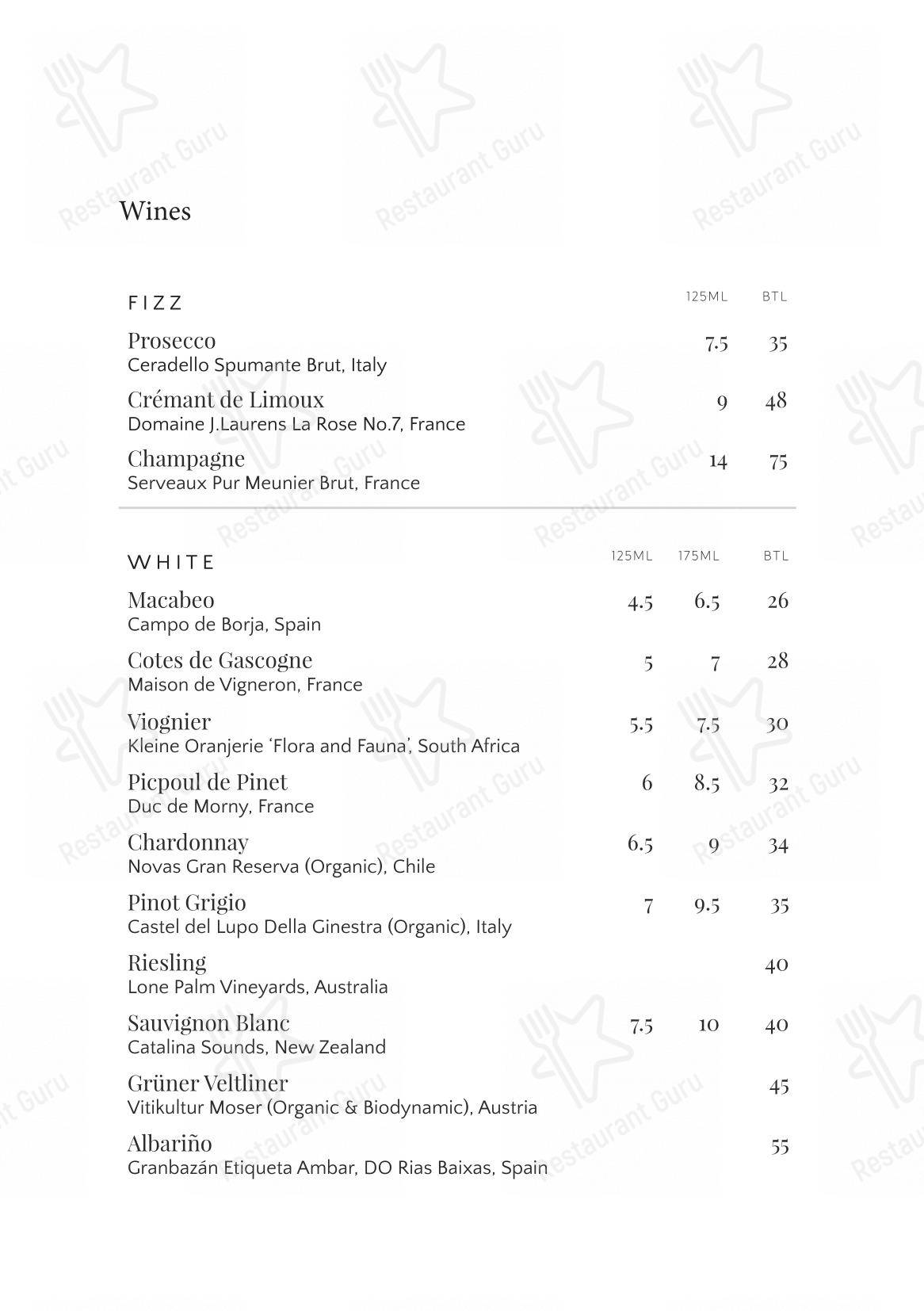 Menu at The White Horse in Churton pub & bar, Holt, Chester Rd