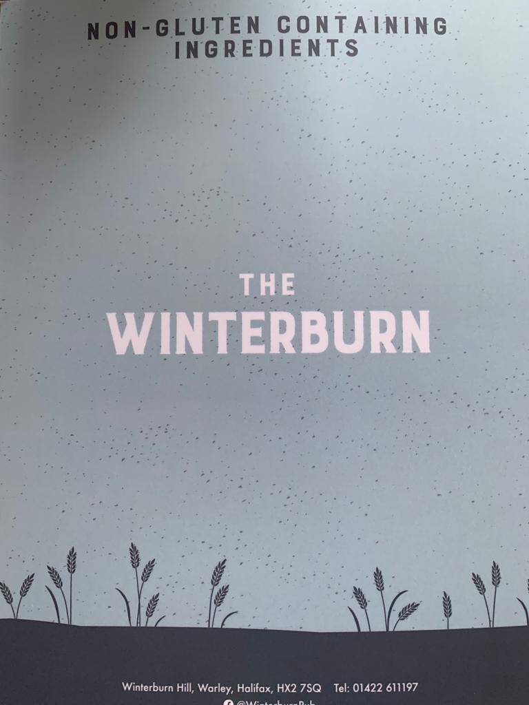 Menu at The Winterburn pub & bar, Halifax