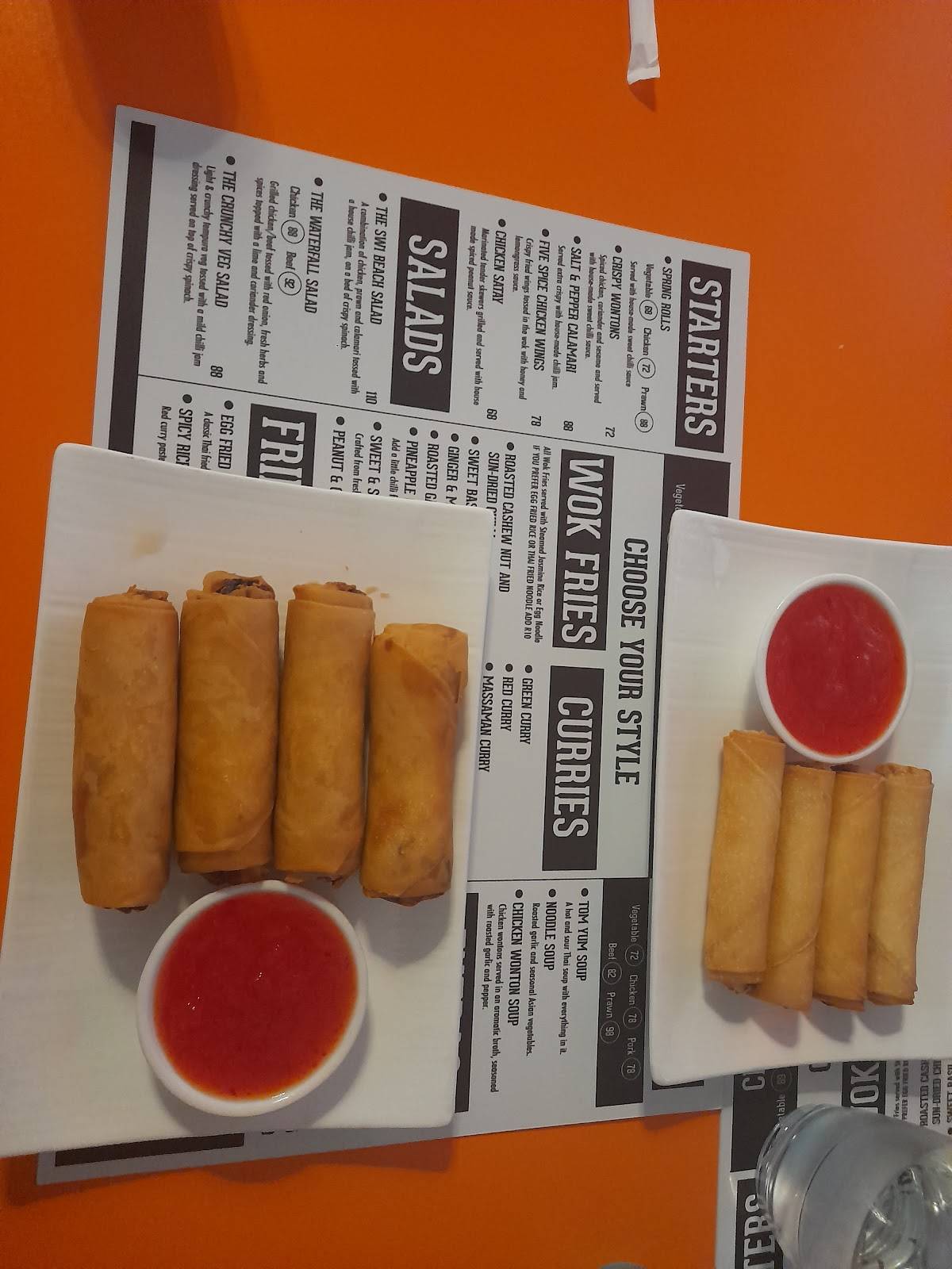 Menu at The Wok Box restaurant, Durban