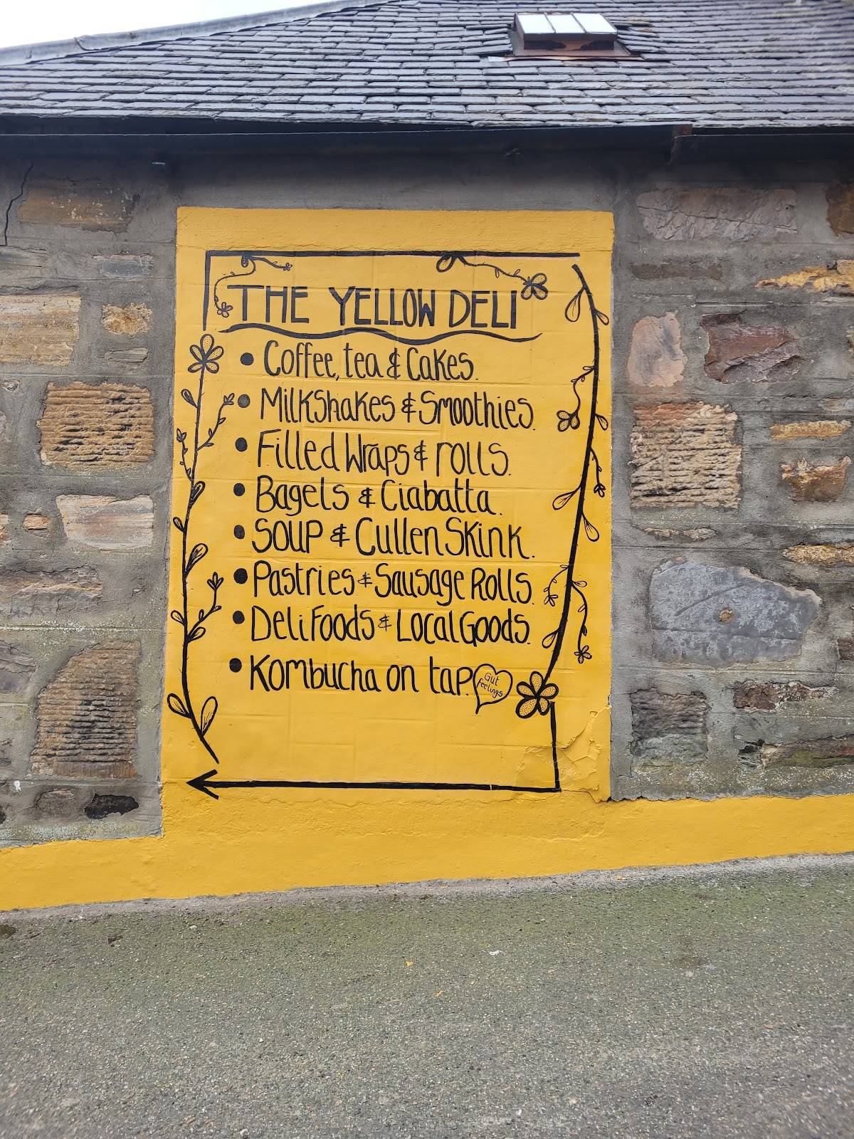 Menu at The Yellow Deli cafe, Cullen