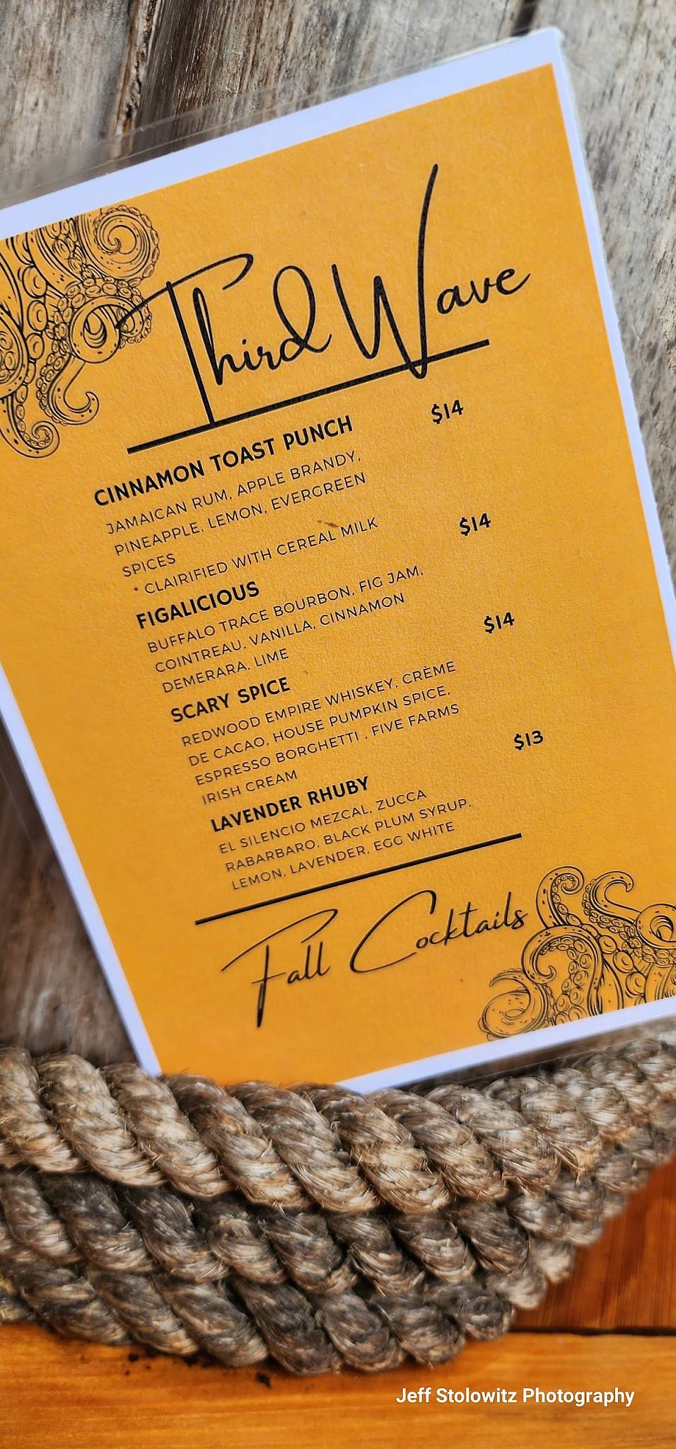 Menu at Third Wave Cafe & Wine Bar, New Smyrna Beach