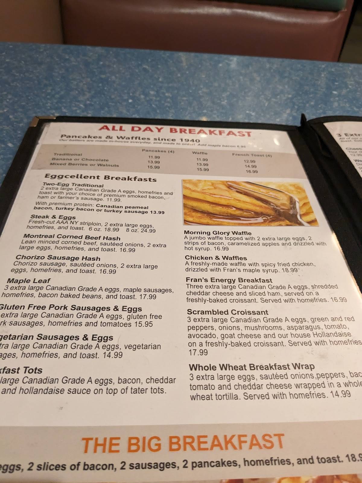 Menu at Thirty Restaurant and Lounge, Toronto