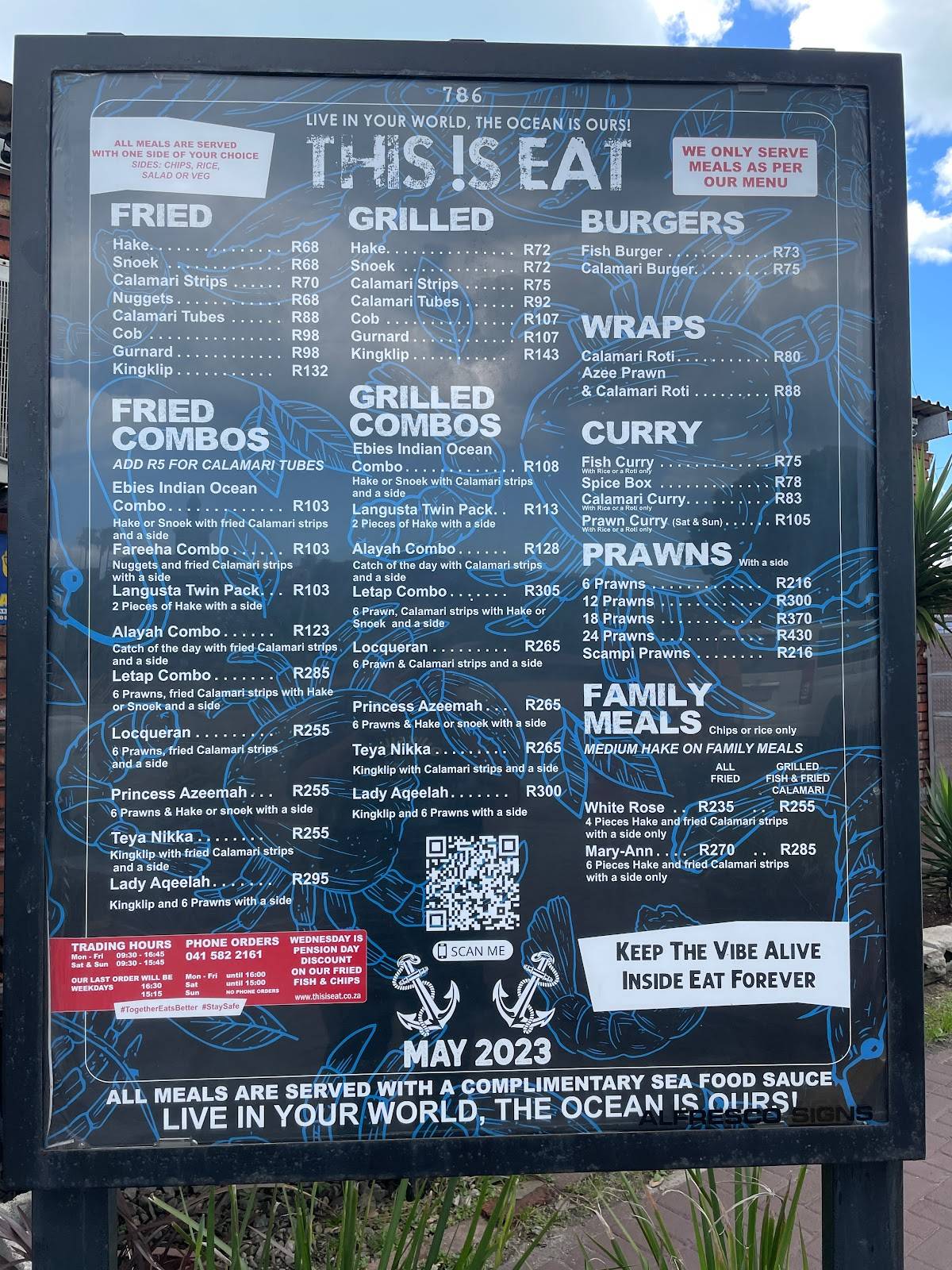 Menu at This Is Eat restaurant, Port Elizabeth