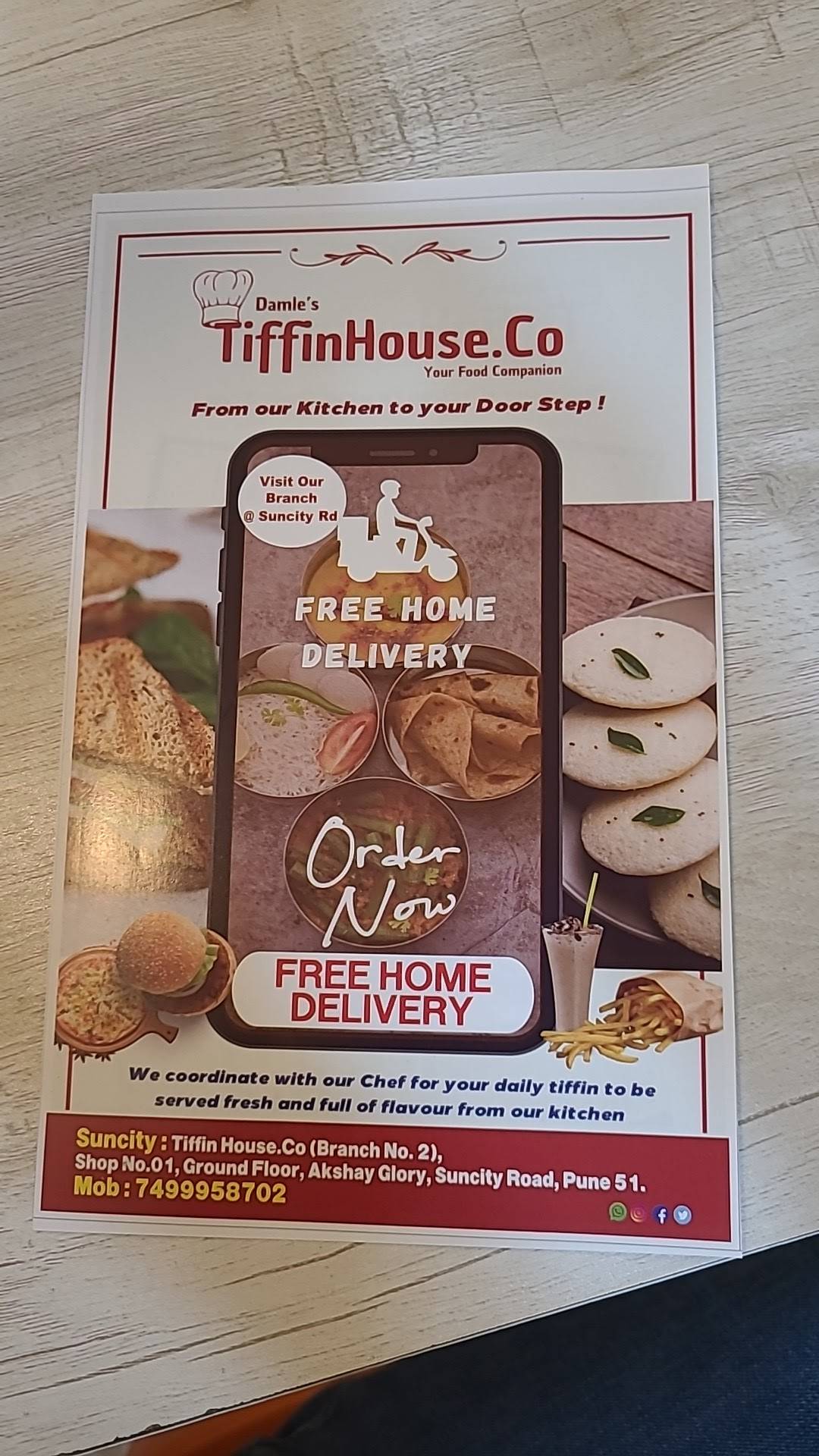 Menu at Tiffin House. Co (Your Food Companion), Pune