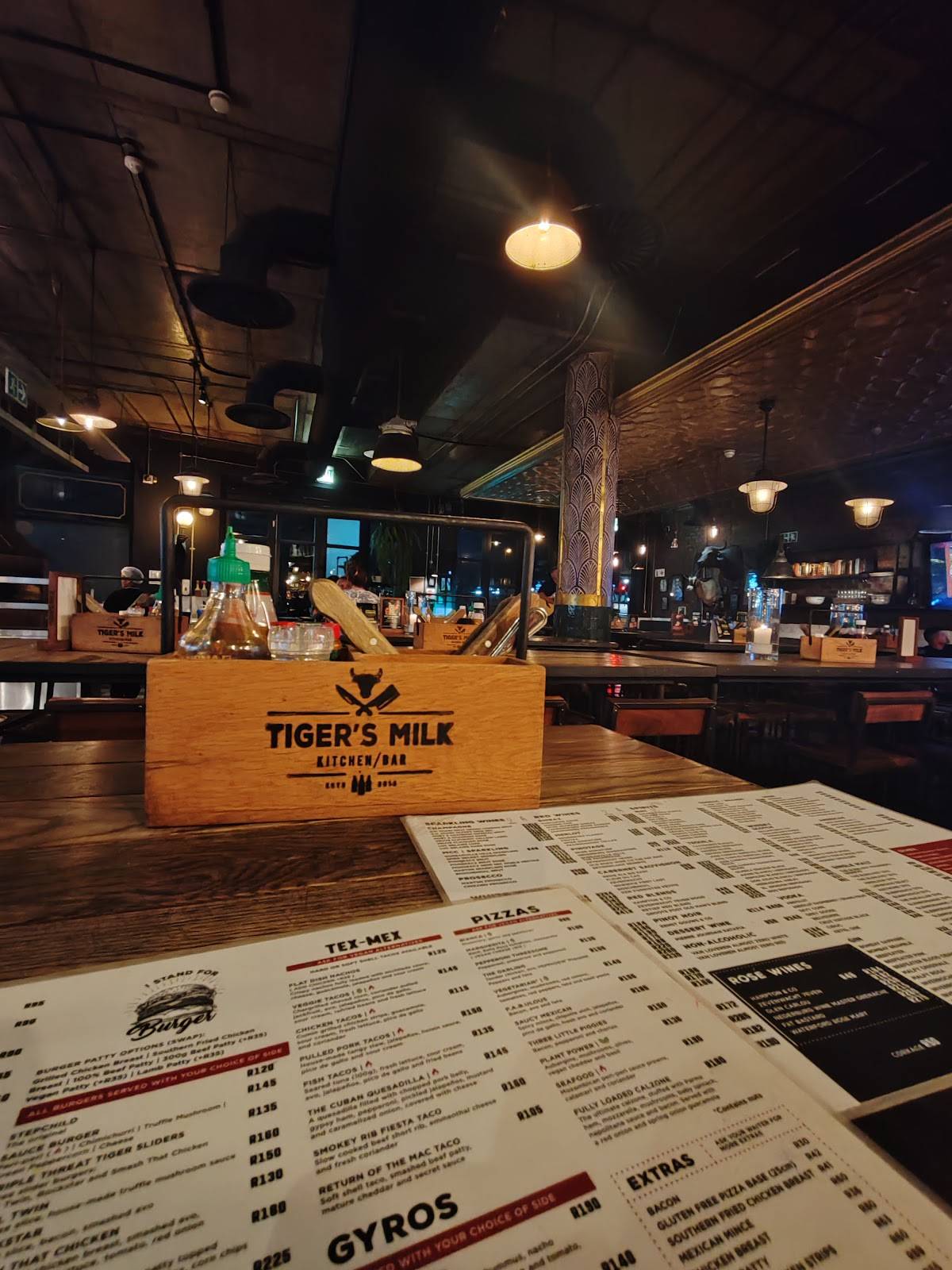 Menu at Tiger's Milk Village Square restaurant, Cape Town, Shop 8 ...