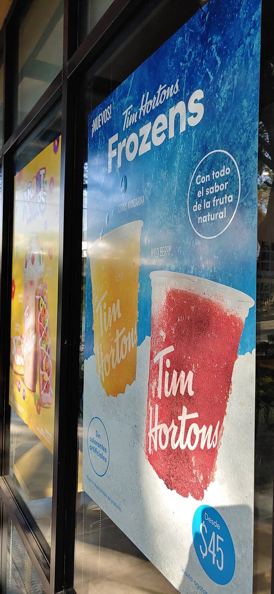 Carta del café Tim Hortons Pletórico, Monterrey, Carretera Nacional 100 ...