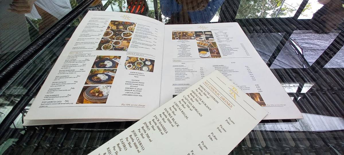 Menu at Timusan Restaurant, Lipa