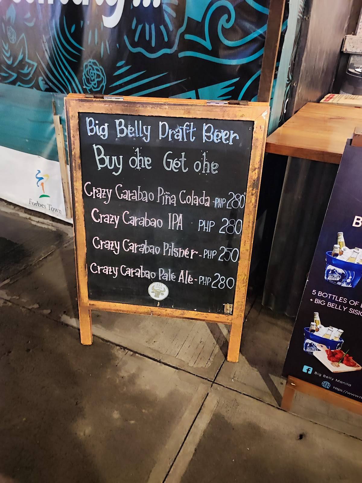 Menu at Tipsy Pig pub & bar, Taguig, Parklane