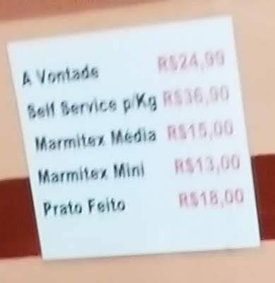 Menu em Tôa Tôa Restaurante, Piracicaba