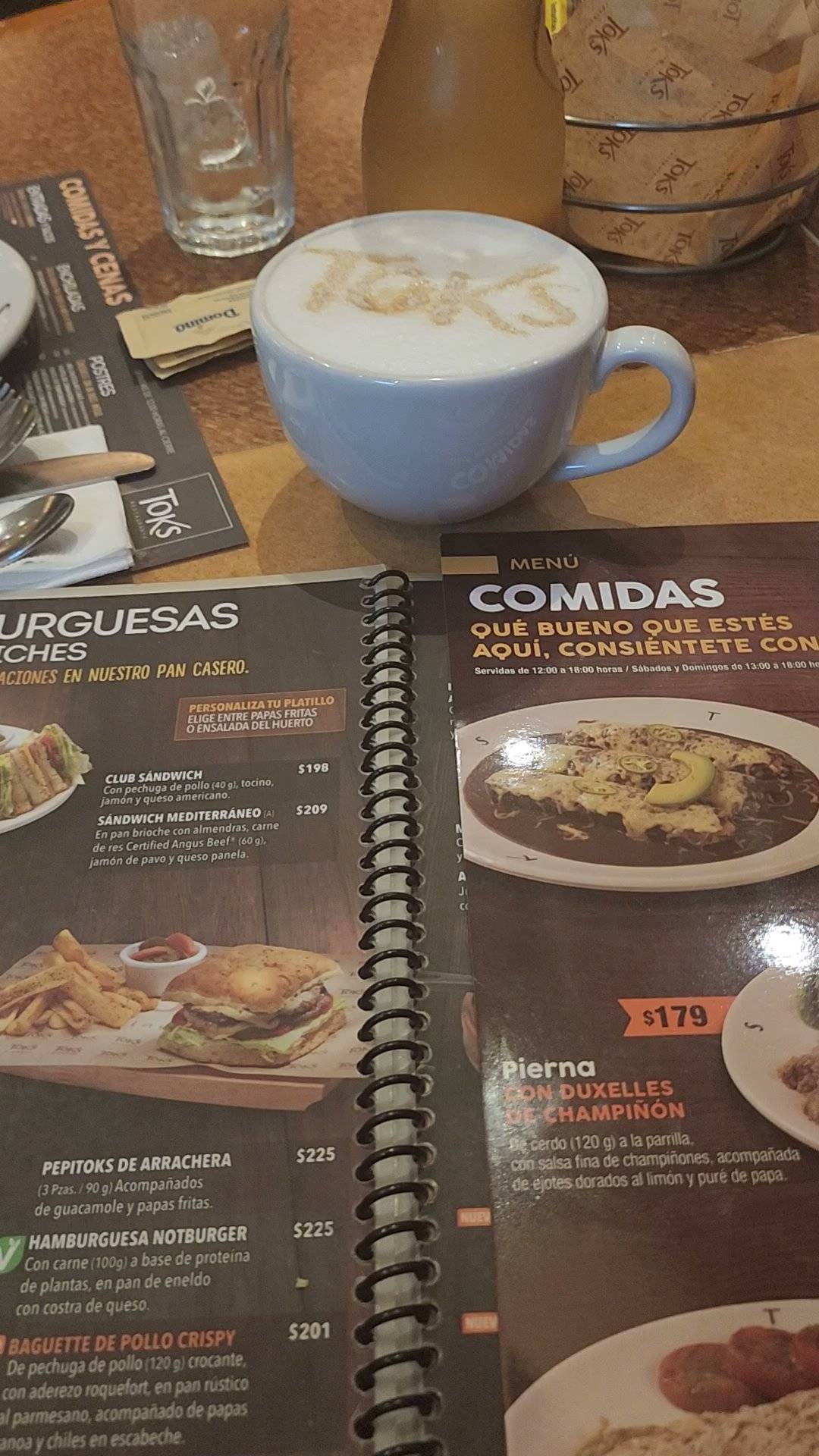 Carta del restaurante Toks Altabrisa, Merida