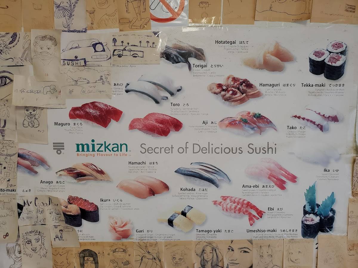 Menu at Tokyo Oysy Sushi restaurant, Beck Row