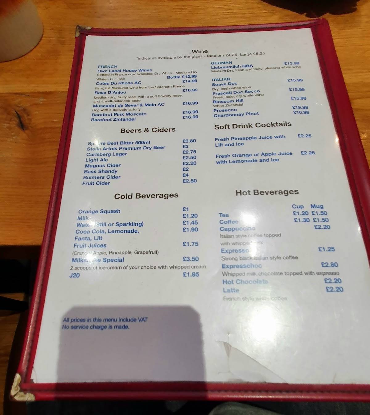 Menu at Torbay Of Hythe fast food, Hythe