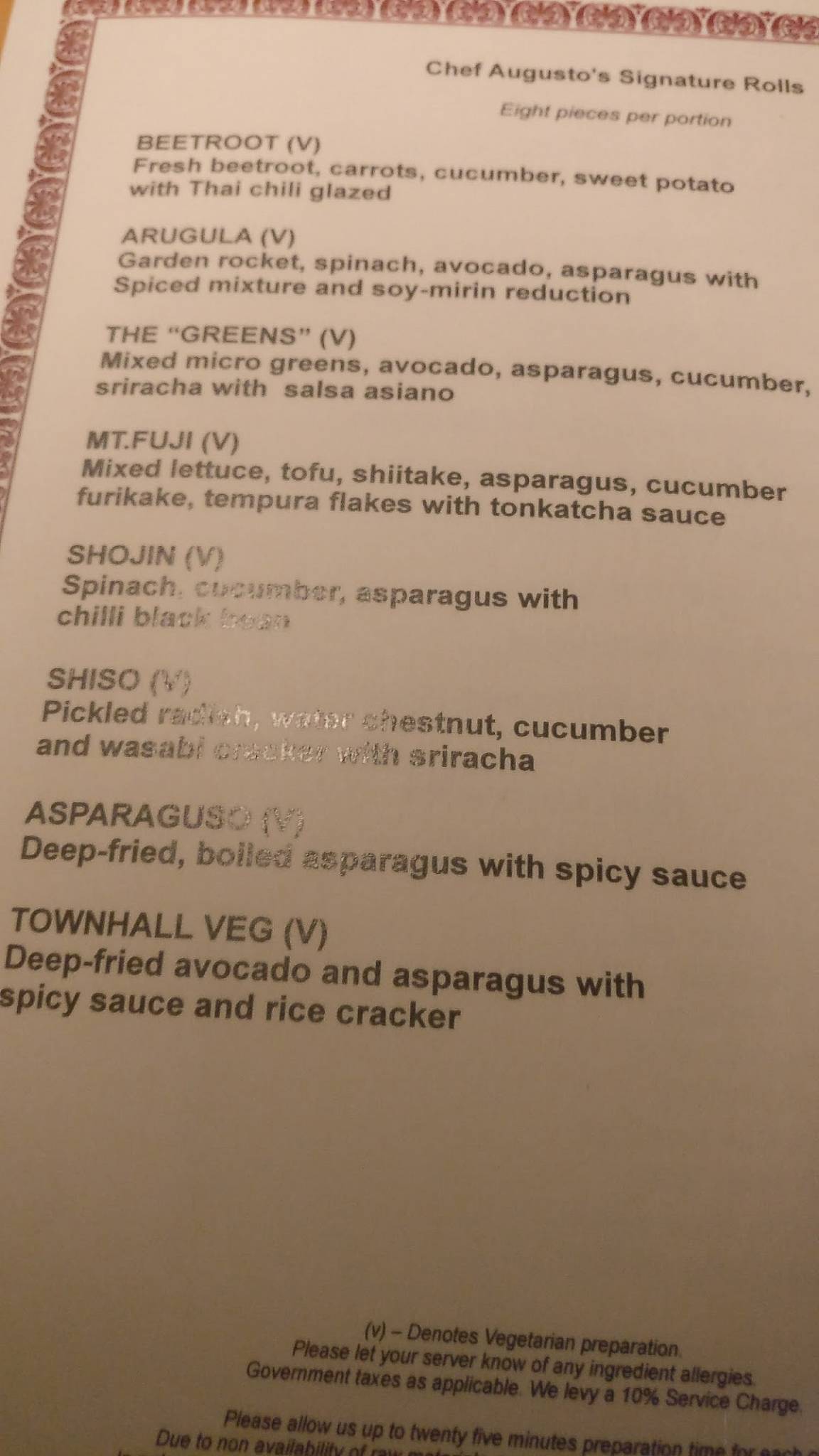 Menu at Town Hall, Gurugram, TWO HORIZON CENTER