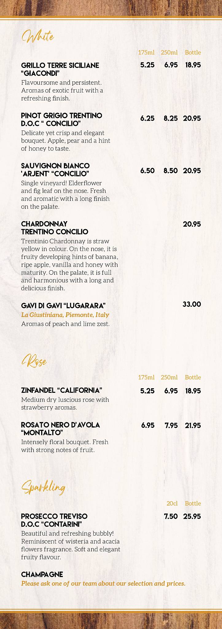 Menu at Trattoria Roma restaurant, Johnstone, 12-14 High St