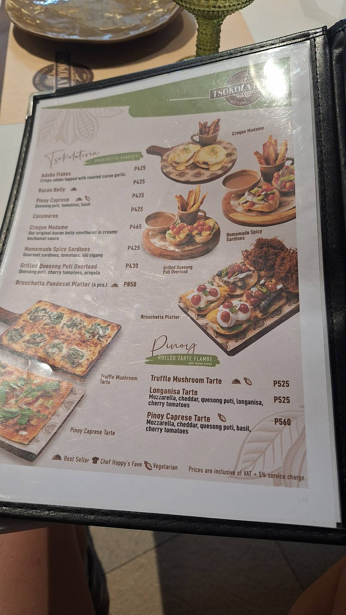 Menu at Tsokolateria, SM Aura Premiere Taguig BGC restaurant, Taguig