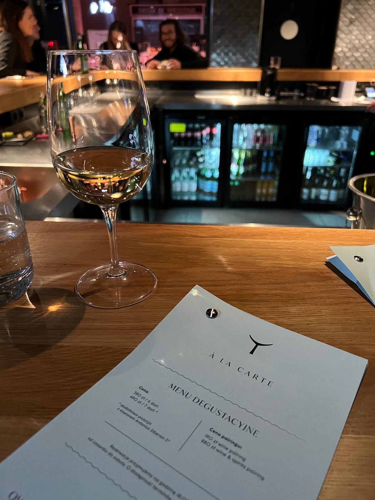 Menu at Tuna by Martin Gimenez Castro restaurant, Warsaw
