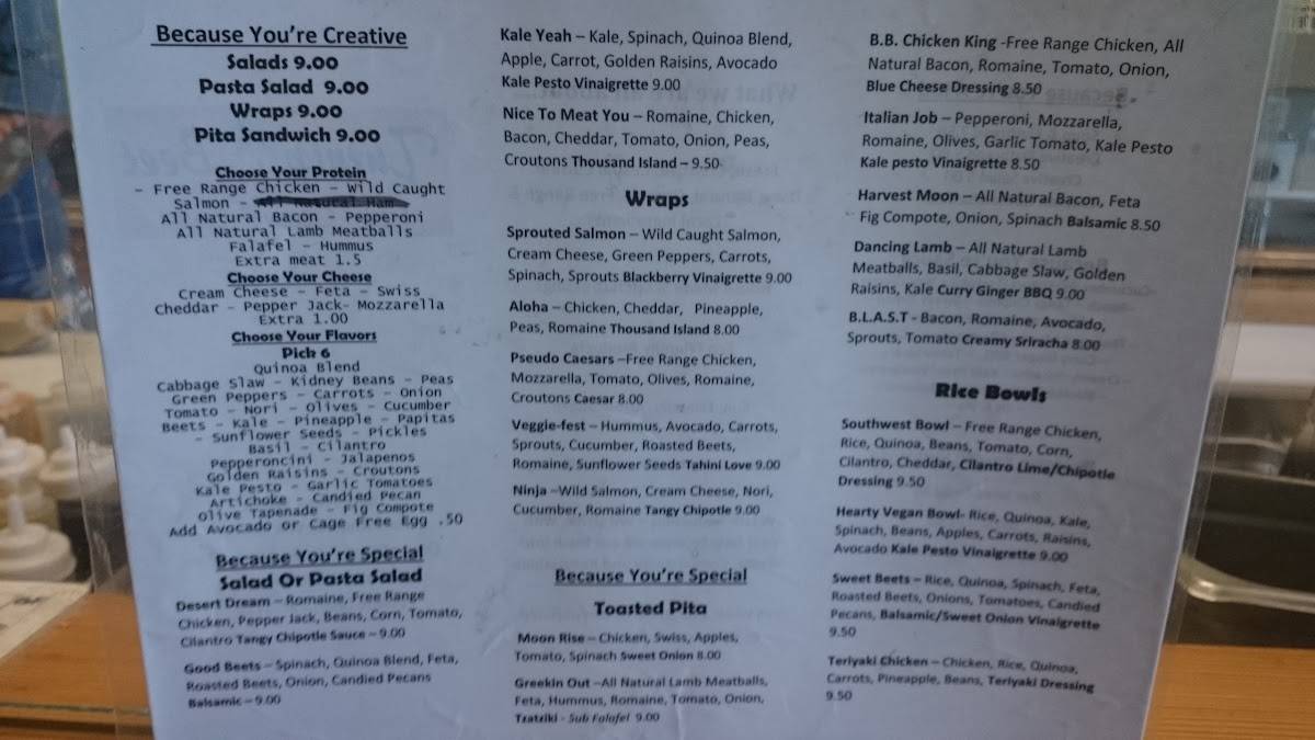 Menu at Turnip The Beet restaurant, Port Angeles
