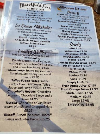 Menu at Two Fat Seagulls cafe, Cleethorpes