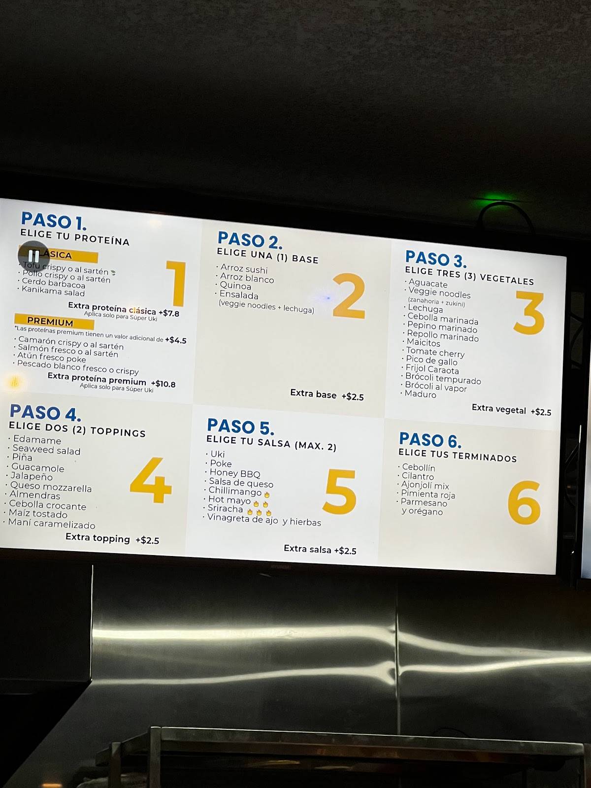 Carta del restaurante UKI Fresh Food, Cali, Cl. 4 #25-47