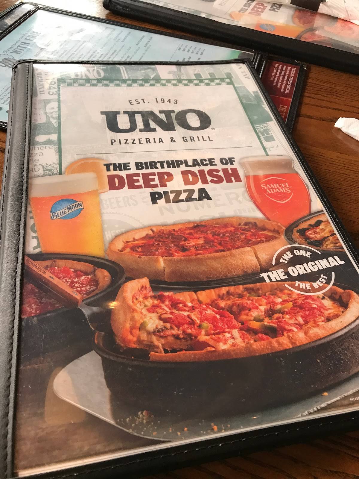 Menu at UNO Pizzeria & Grill, Winter Garden, Daniels Rd