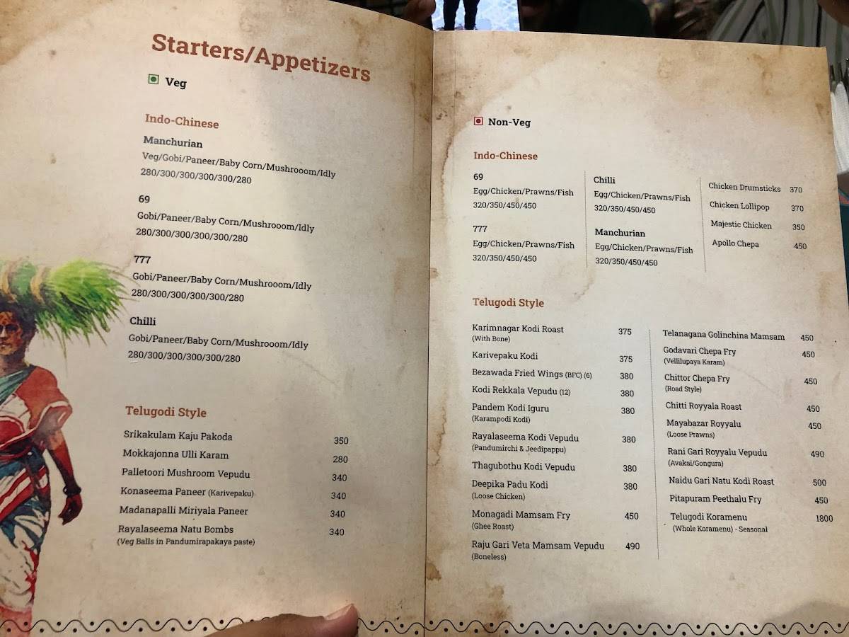 Menu at United Telugu Kitchens (UTK), Vijayawada