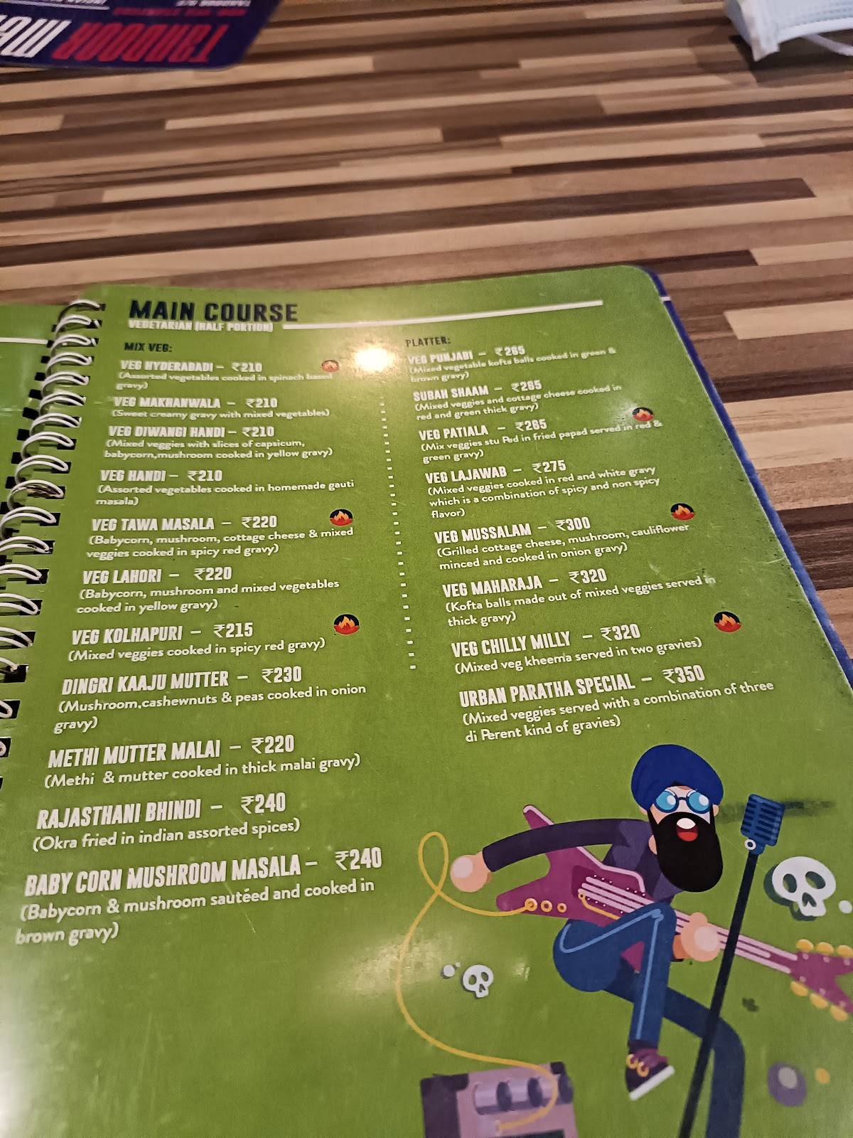 Menu at Urban Paratha, Kochi, Ground Floor Grand Central Edachira Road ...