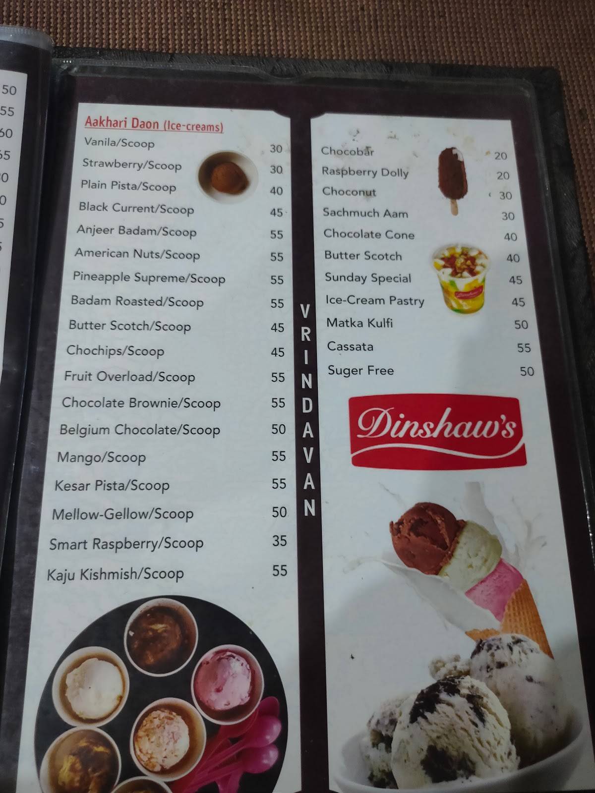 Menu at Vrindavan Restaurant, Durg, 567X+M35