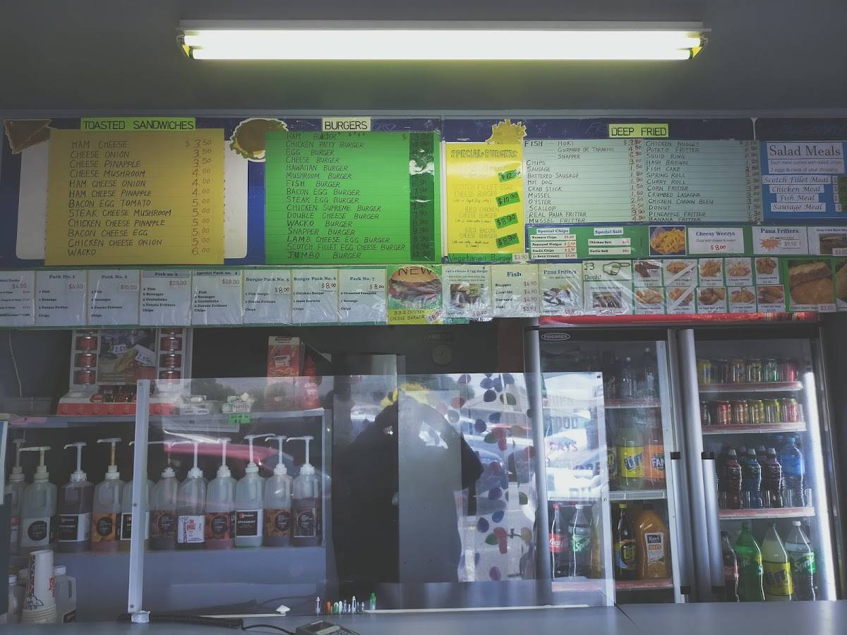 Menu at Wacko Burger Bar, Hamilton, 357 Te Rapa Rd