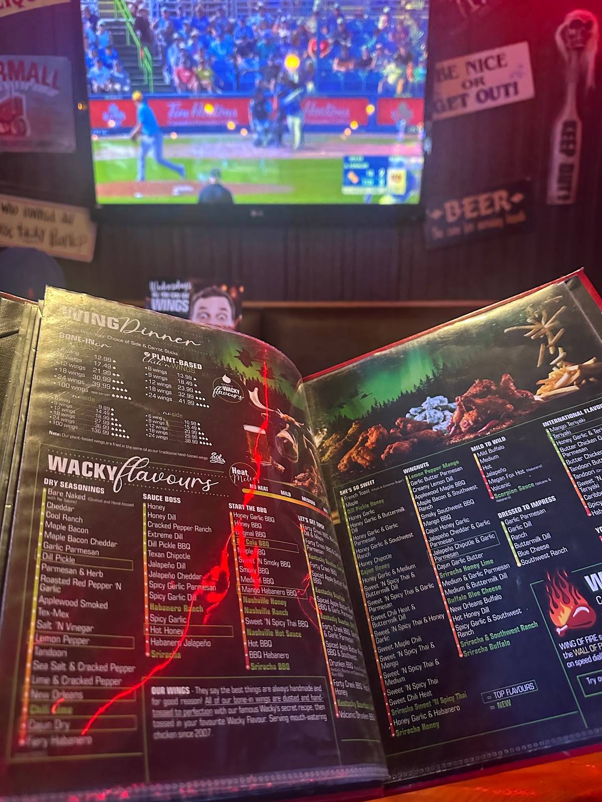Menu at Wacky Wings Lake Street pizzeria, Sault Ste. Marie, 350 Lake St
