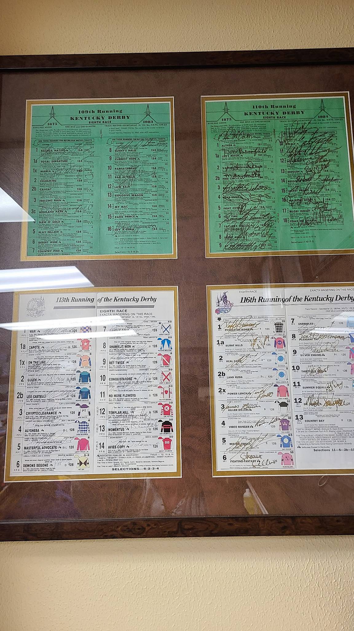 Menu at Wagner's Pharmacy restaurant, Louisville
