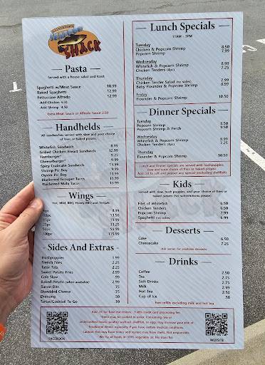 Menu at Walkertown Seafood Shack fast food, Walkertown