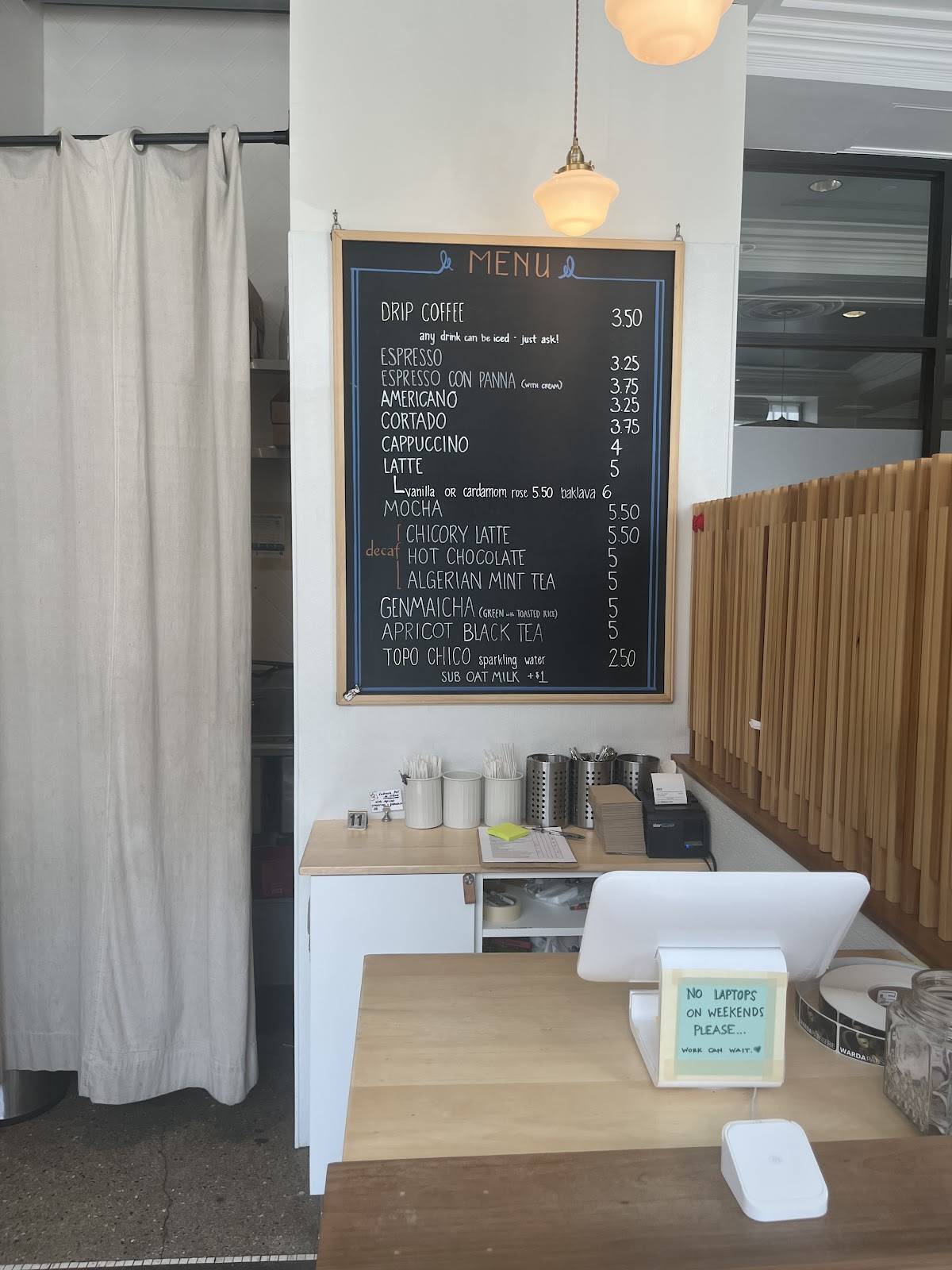 Menu at Warda Pâtisserie desserts, Detroit