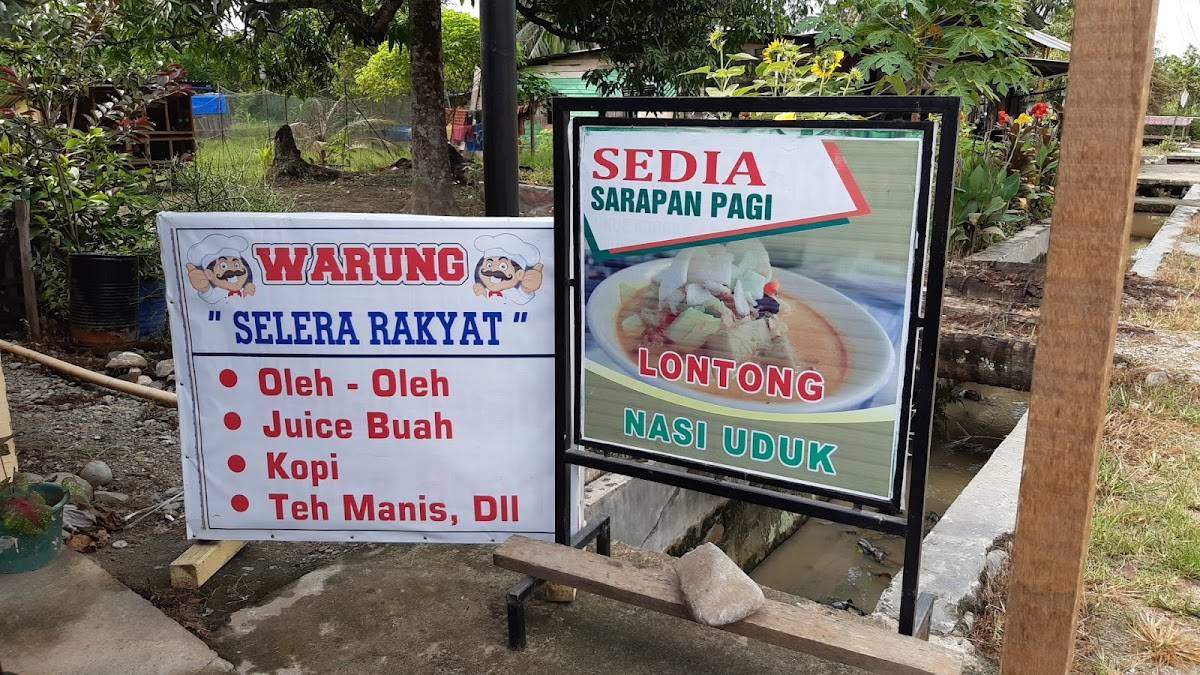 Menu at Rumah Makan Selera Rakyat, Parbangunan