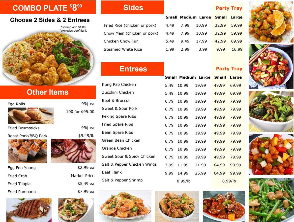 Carta del restaurante Welco Supermarket, Sacramento