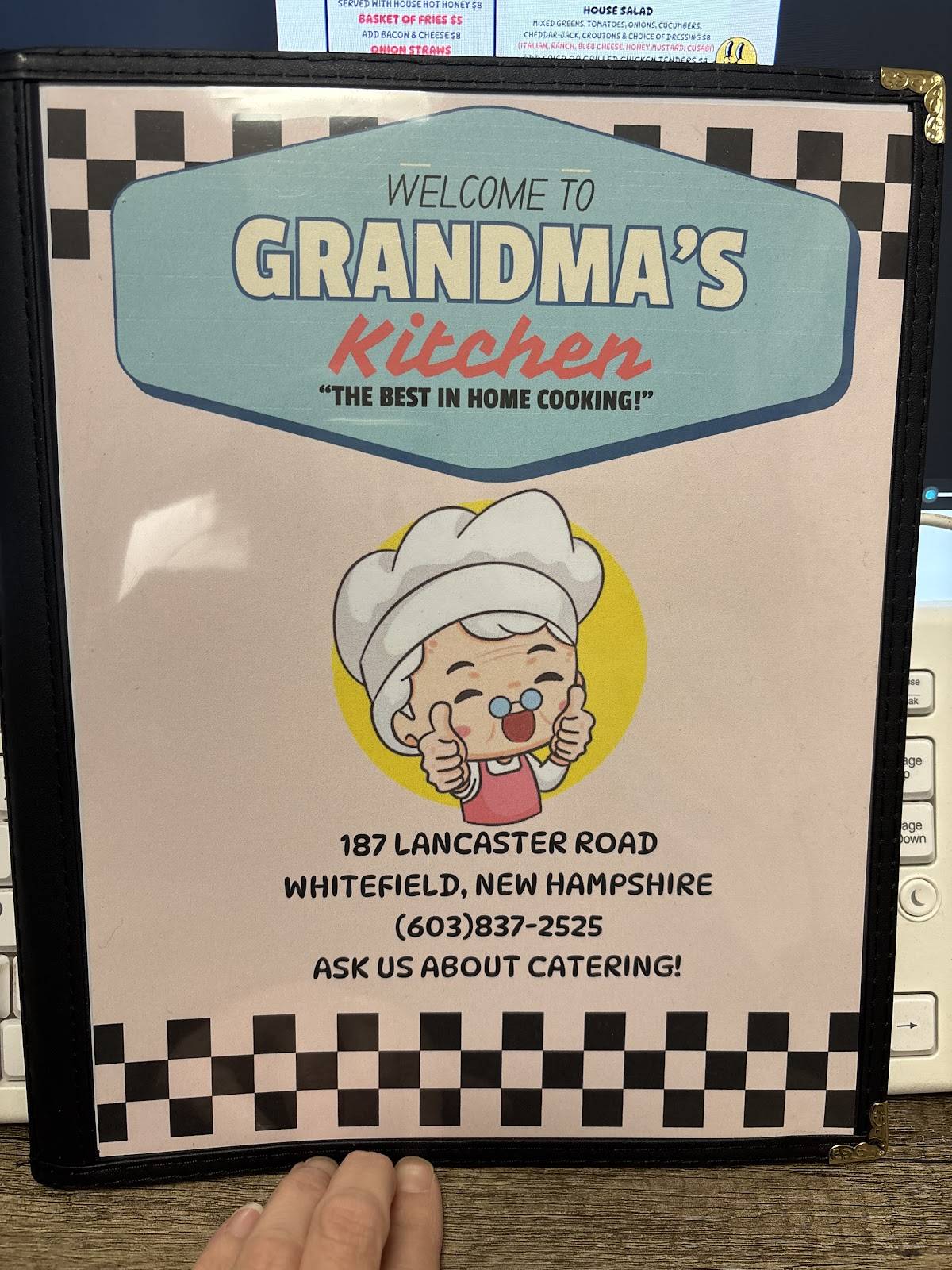 Menu at Grandma's Kitchen restaurant, Whitefield